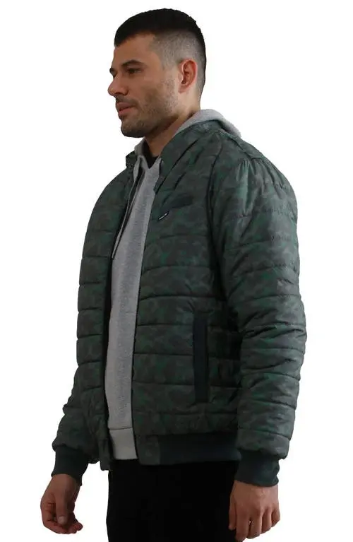 MEMBERS ONLY Soho Quilted Jacket - Olive Camo