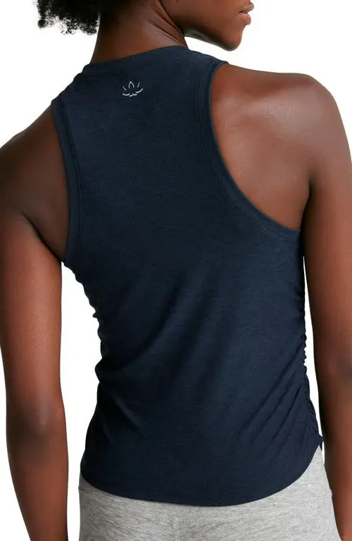 Beyond Yoga Featherweight Ruched Tank Top - Nocturnal Navy
