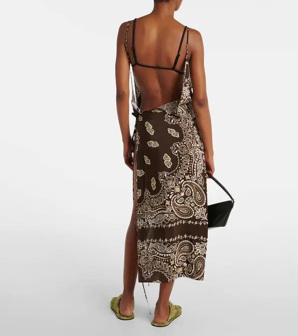 brown bandana patti dress Patti Embroidered Mini Dress