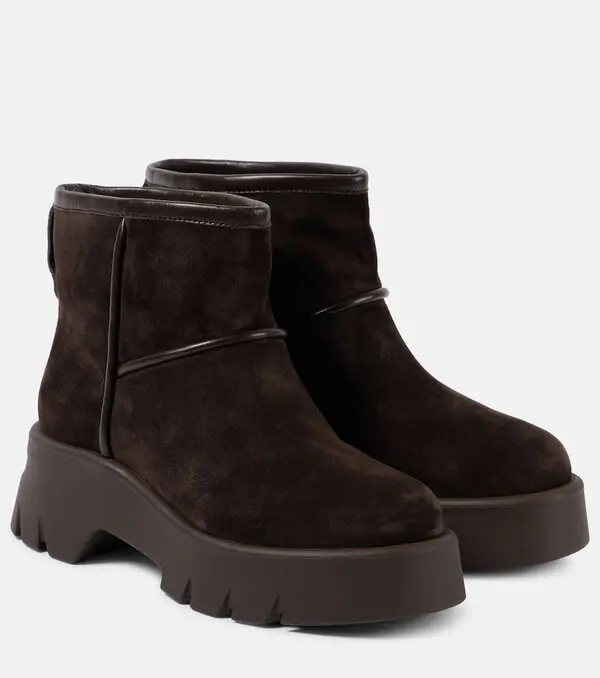GIANVITO ROSSI Stormy Ankle Boots - Brown