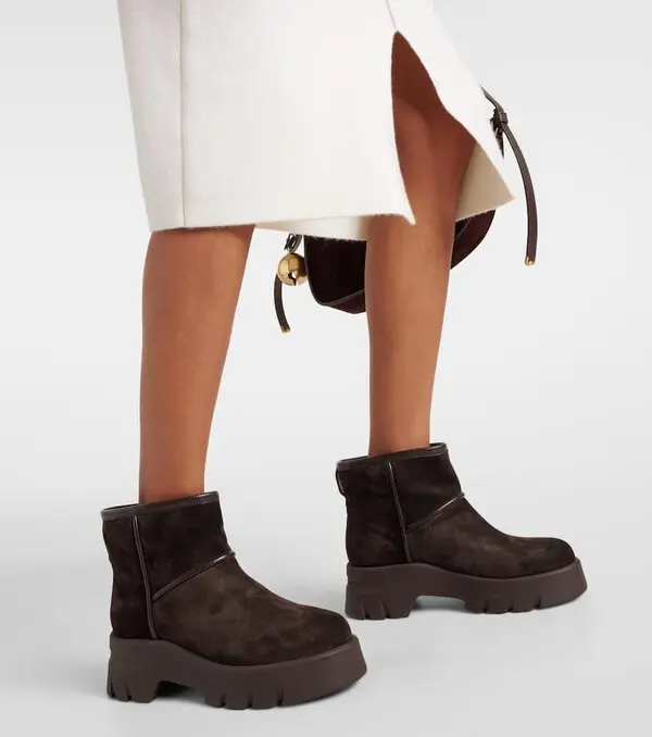 GIANVITO ROSSI Stormy Ankle Boots - Brown
