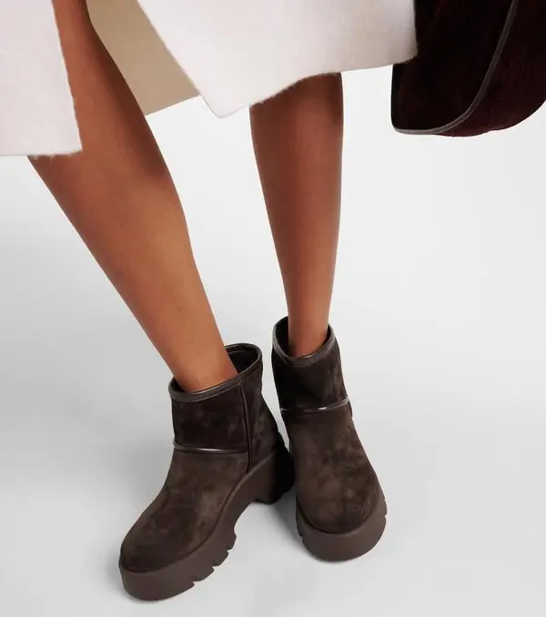 GIANVITO ROSSI Stormy Ankle Boots - Brown