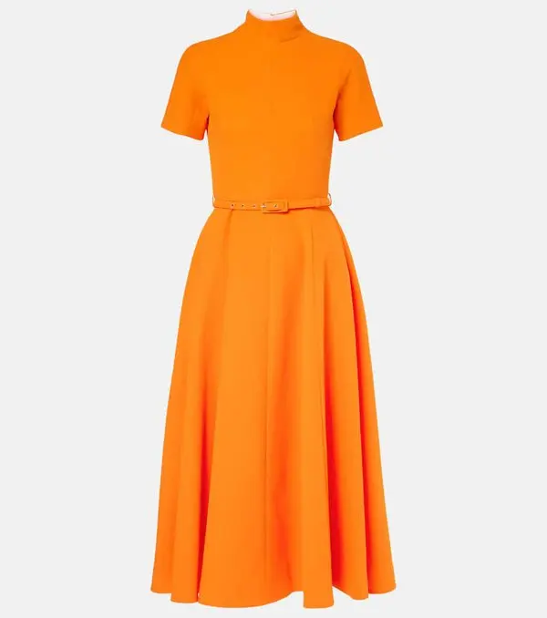 EMILIA WICKSTEAD Camilla Midi Dress - Orange