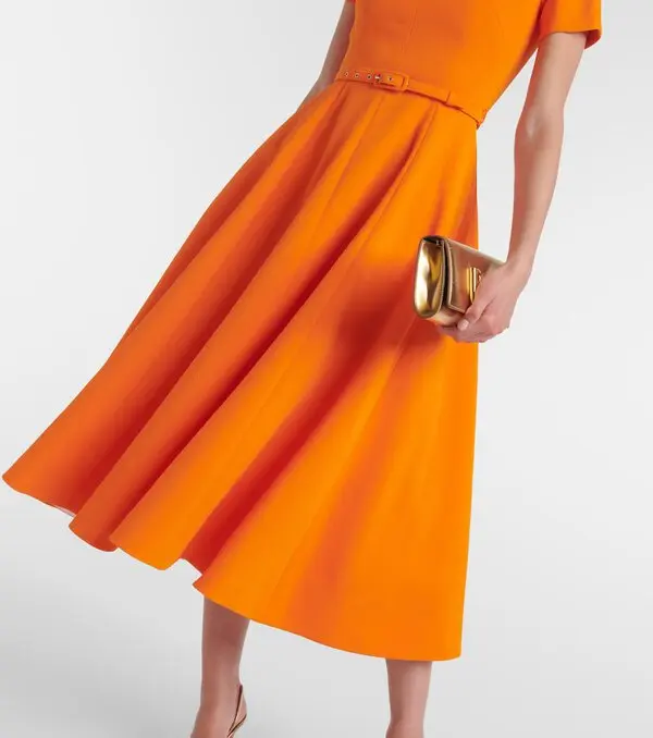 EMILIA WICKSTEAD Camilla Midi Dress - Orange