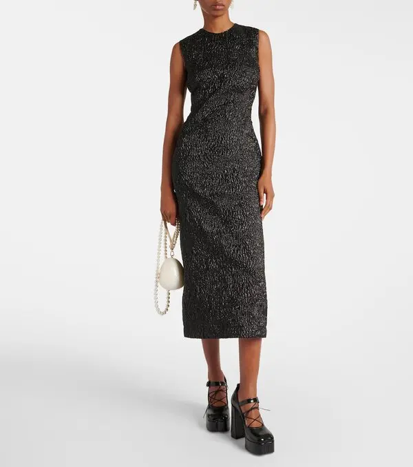 Simone Rocha Cloqué Midi Dress