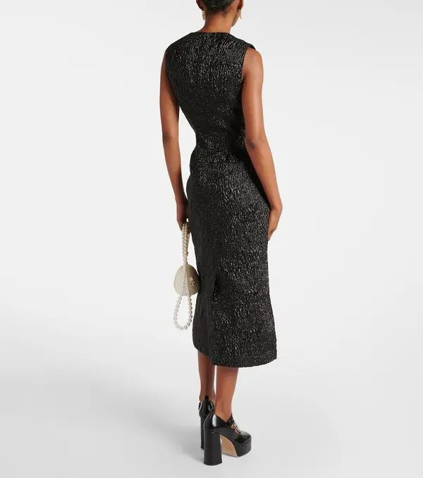 Simone Rocha Cloqué Midi Dress