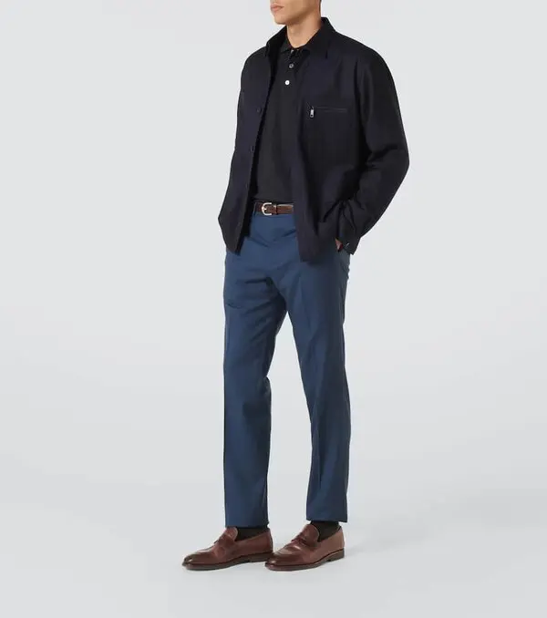 Zegna Wool Overshirt - Blue