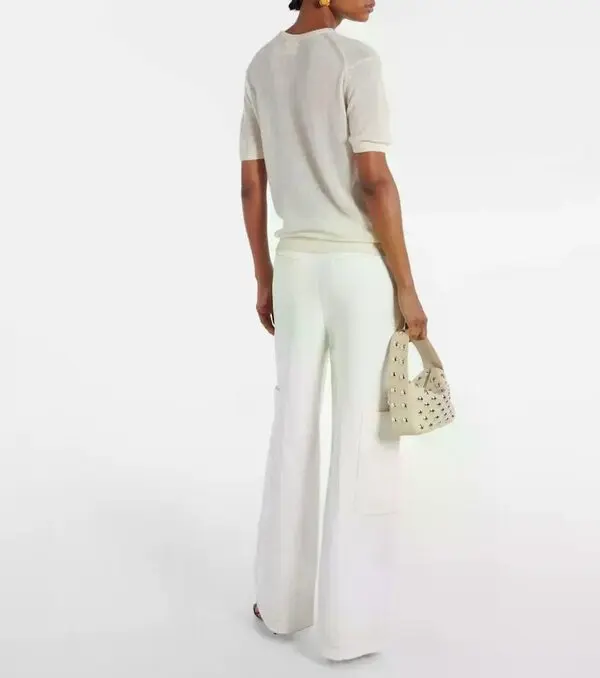 Khaite Pierre Cashmere-blend Top - White