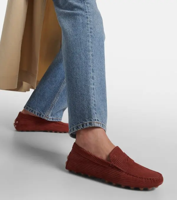 TOD'S Gommino Bubble Suede Driving Loafers