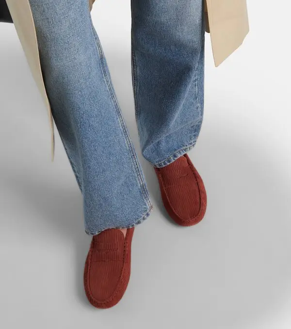 TOD'S Gommino Bubble Suede Driving Loafers