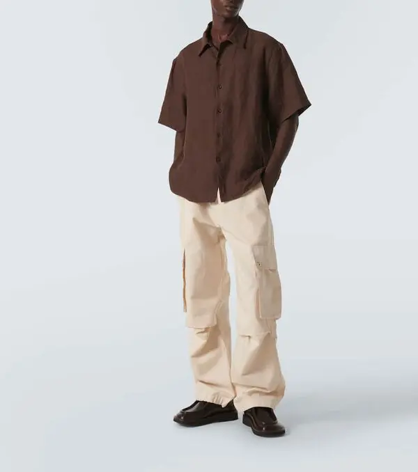 Jacquemus Le Cargo Wide-leg Pants - Beige