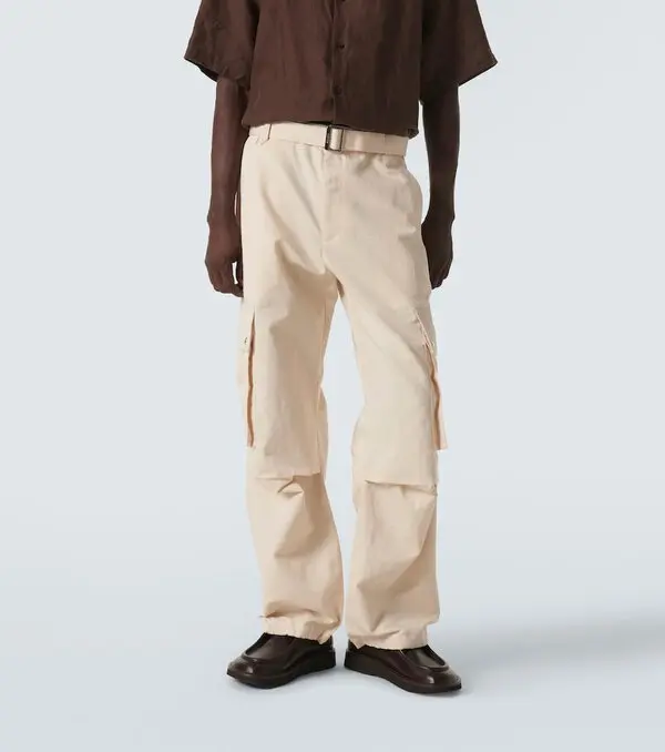 Jacquemus Le Cargo Wide-leg Pants - Beige