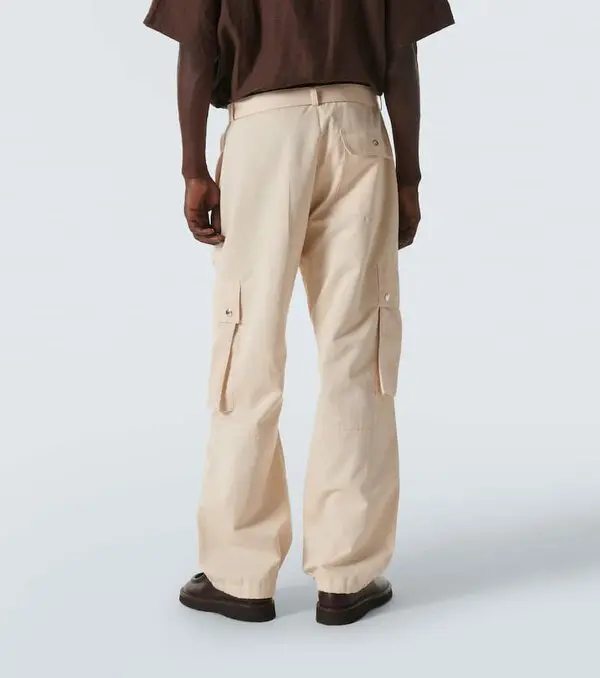 Jacquemus Le Cargo Wide-leg Pants - Beige
