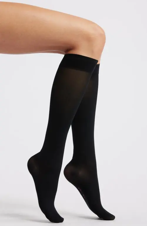 ITEM M6 Translucent Knee High Socks - Black
