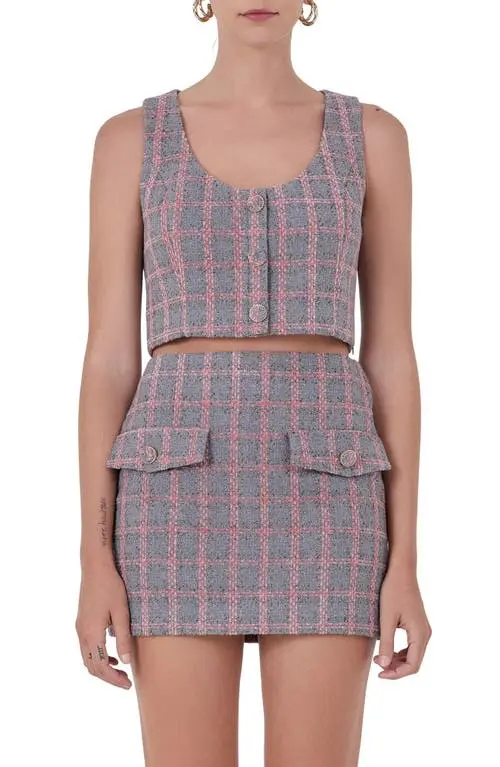 Endless Rose Tweed Crop Top