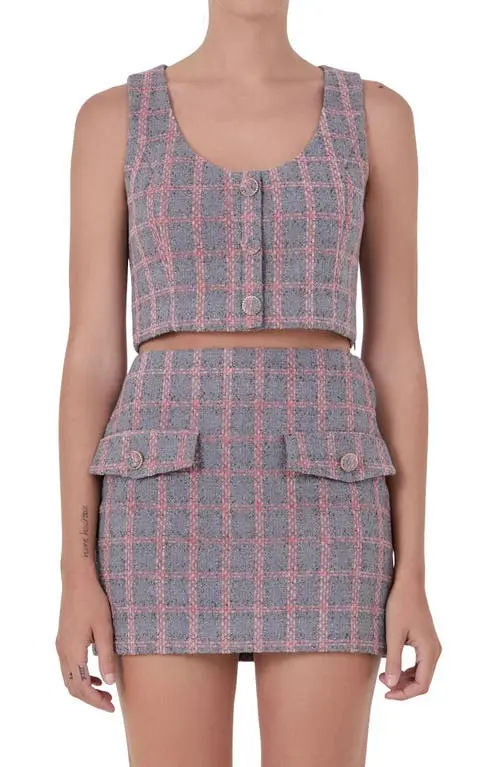 Endless Rose Tweed Crop Top