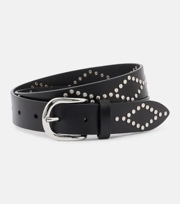Isabel Marant Liliana Leather Belt - Black