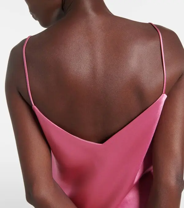 Galvan Ischia Satin Camisole - Pink