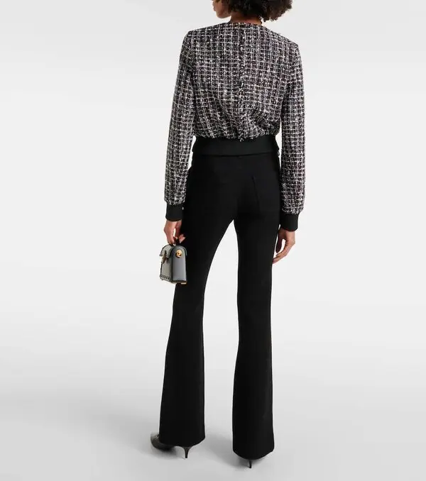 Balmain Tweed Bomber Jacket