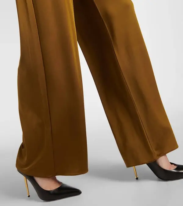 TOM FORD Satin Jersey Jumpsuit - Gold