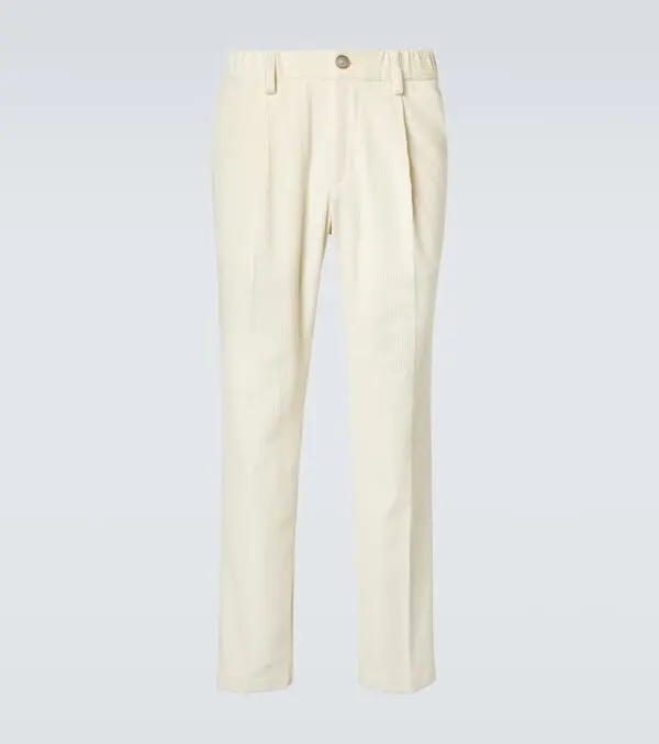 Herno Cotton And Cashmere Velvet Slim Pants