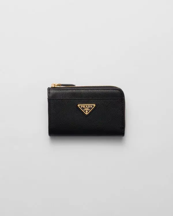 Prada Saffiano Leather Keychain - Black