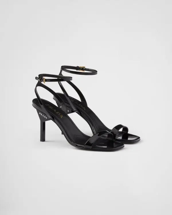 Prada Patent Leather High-heeled Sandals