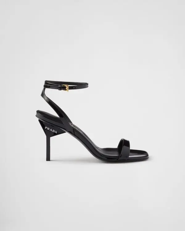 Prada Patent Leather High-heeled Sandals