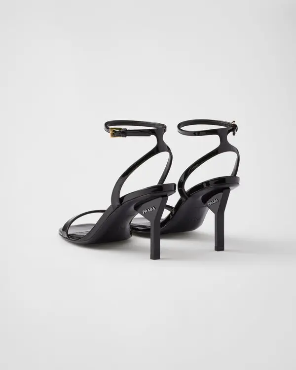 Prada Patent Leather High-heeled Sandals