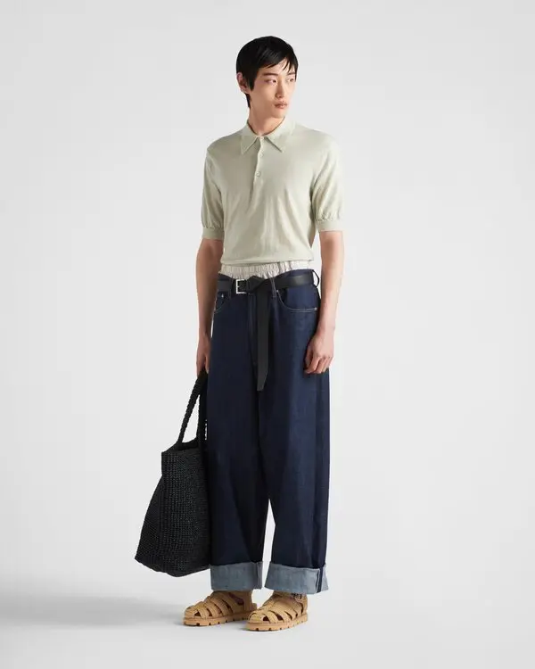 Prada Wide Selvedge Denim Jeans