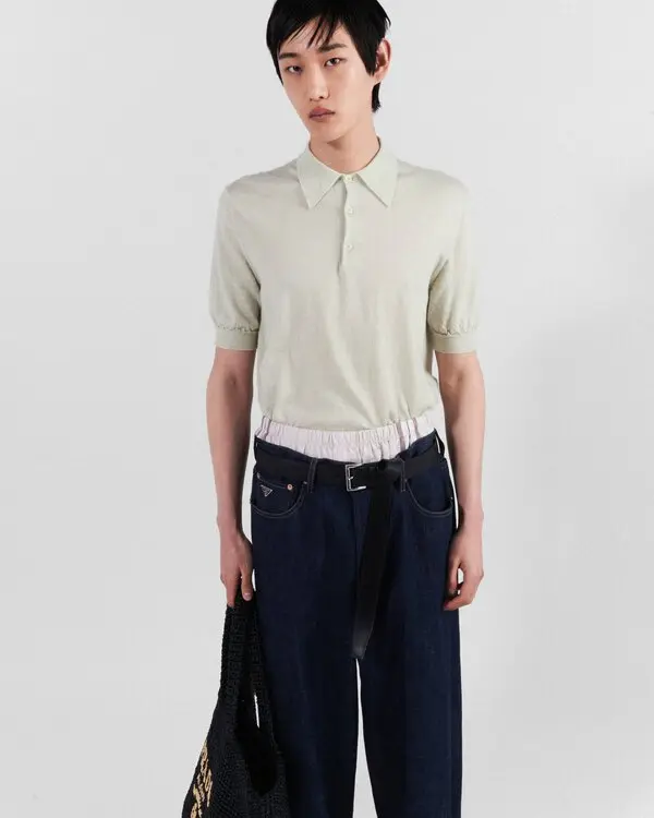 Prada Wide Selvedge Denim Jeans