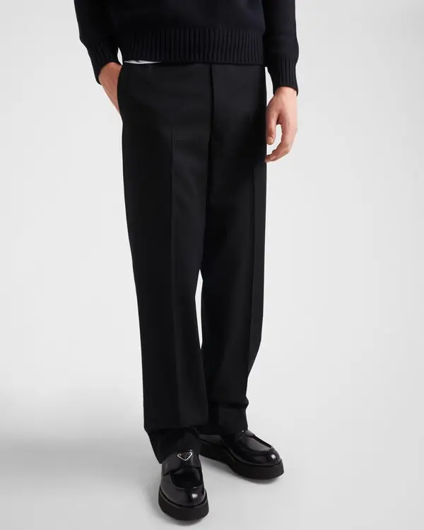 Prada Brushed Leather Loafers