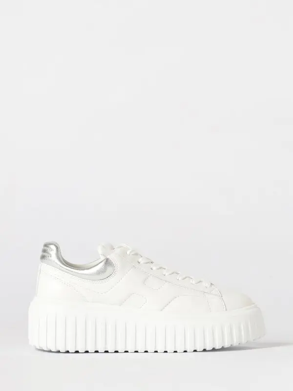 Hogan H-stripes Two-tone Platform Trainers - White