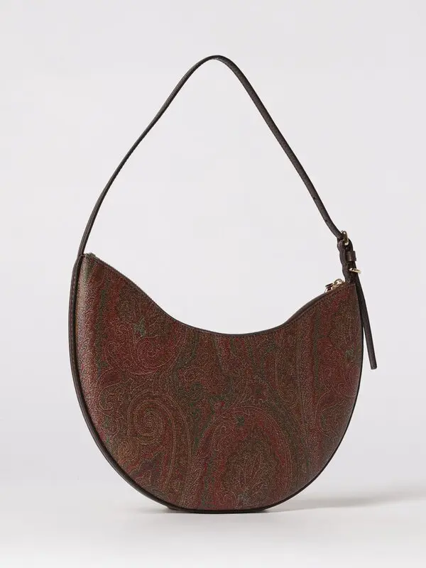 Etro Paisley Print Shoulder Bag - Brown