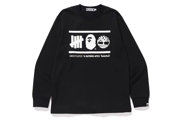 A BATHING APE X Undefeated X Timberland Long Sleeve Tee Shirt