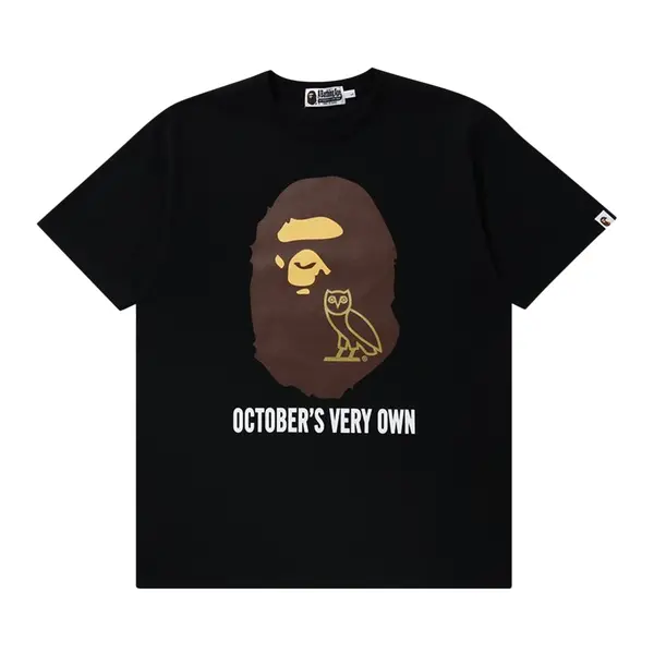 A BATHING APE X Ovo Tee - Black