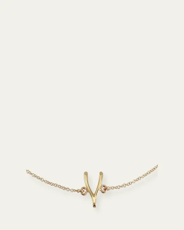 JENNIFER MEYER 18k Mini Wishbone Bracelet