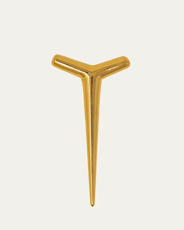 PETER CALLAHAN Metal Chicken Bone Server - Gold
