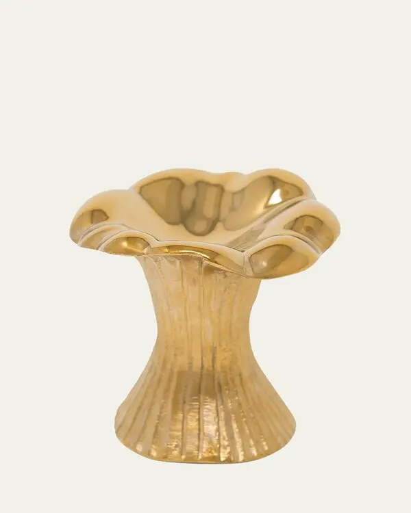 PETER CALLAHAN Metal Chanterelle Mushroom Server