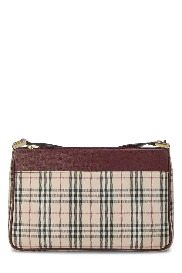 Burberry Check Jacquard Canvas Crossbody - Beige