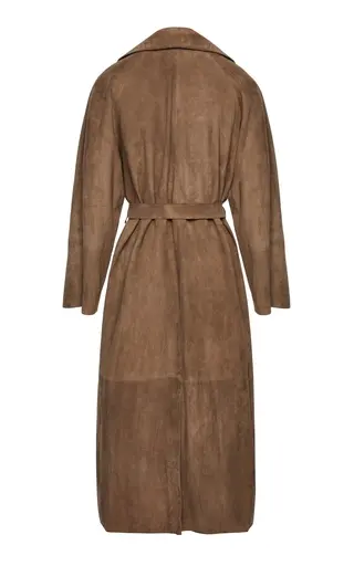 Magda Butrym Belted Suede Coat