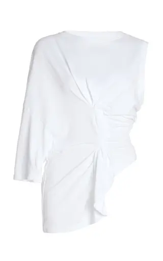 A.W.A.K.E. Mode Organic Cotton Knotted Jersey Top