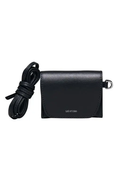Lié Studio Stella Leather Wallet - Solid Black