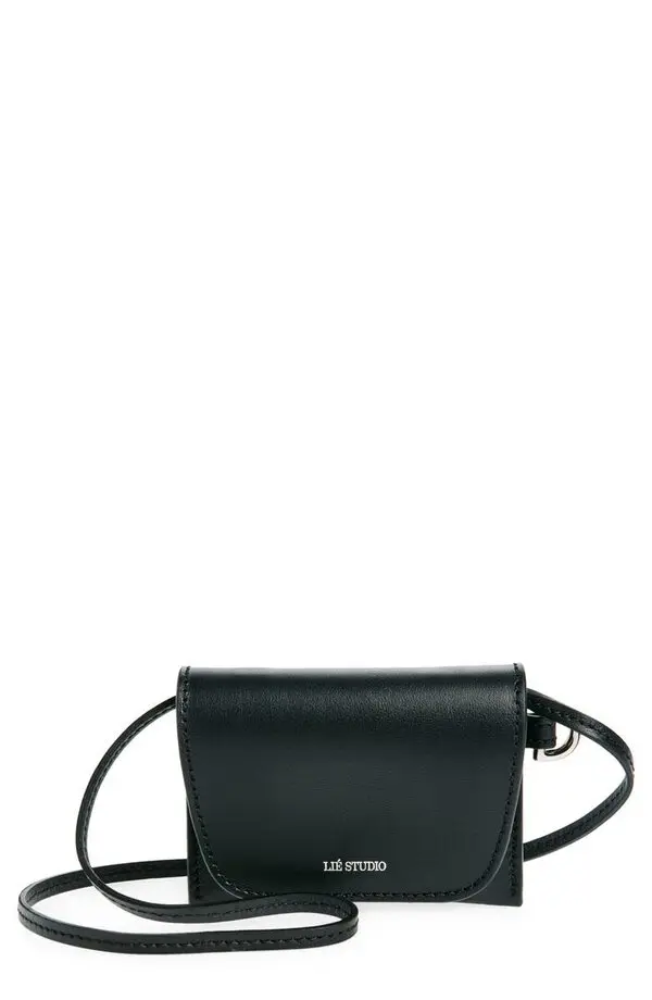 Lié Studio Stella Leather Wallet - Solid Black