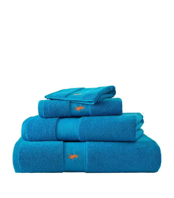 Ralph Lauren Polo Player Hand Towel - Turquoise
