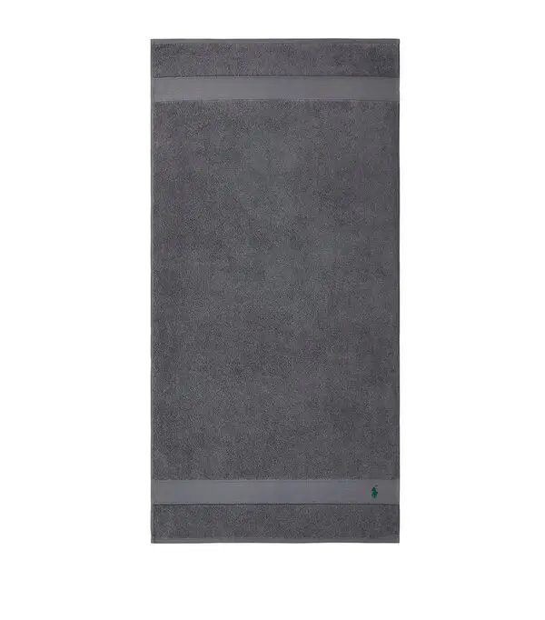 Ralph Lauren Polo Player Bath Towel - Grey