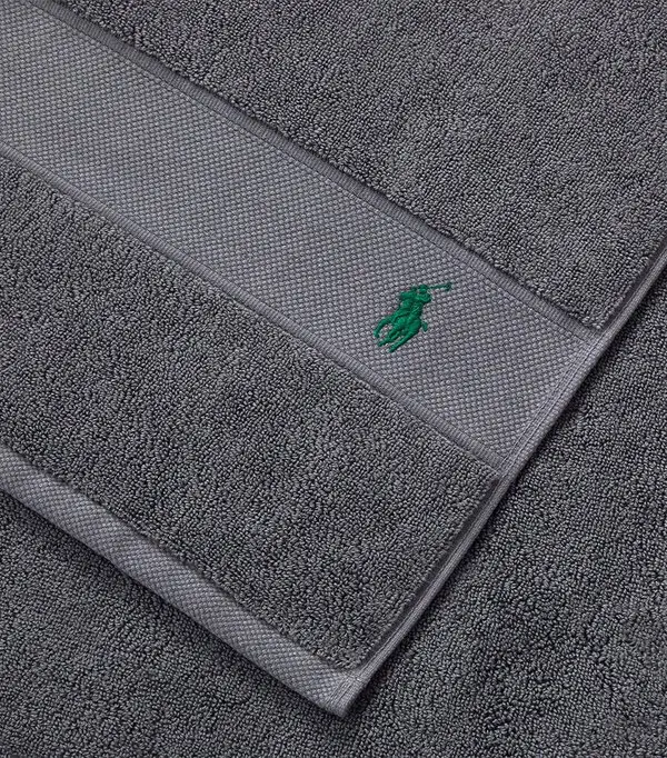 Ralph Lauren Polo Player Bath Towel - Grey