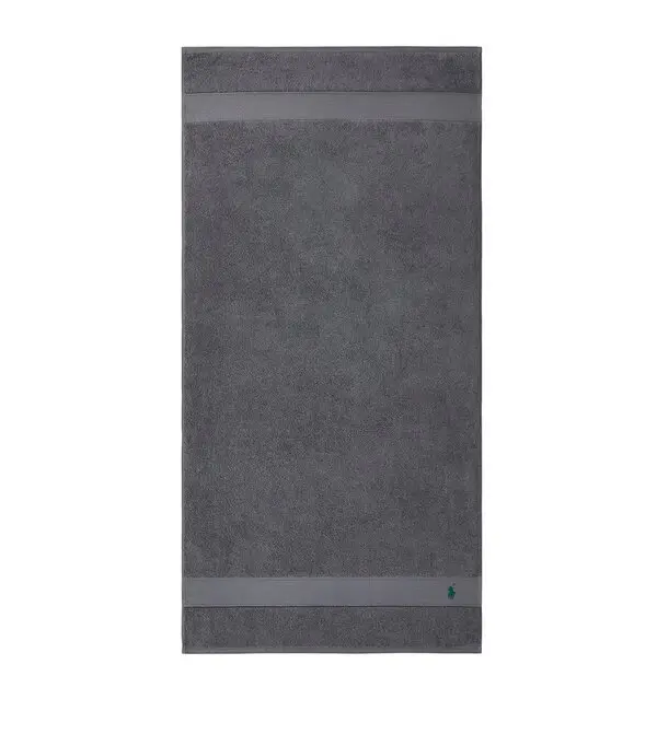 Ralph Lauren Polo Player Bath Towel - Grey