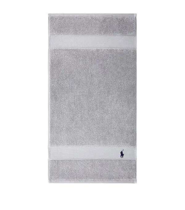 Ralph Lauren Polo Player Guest Towel - Silver