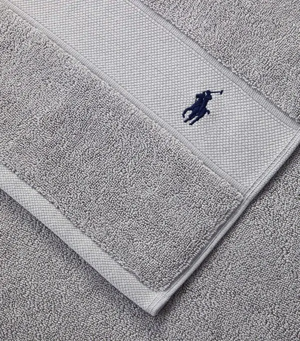 Ralph Lauren Polo Player Guest Towel - Silver
